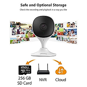 Imou Home Security Camera 2 Pack 1080P Baby Monitor with Night Vision, 2-Way Audio, Human Detection, Sound Detection, Plug in WiFi Indoor Camera Dog Cam with App, 2.4G Wi-Fi Only, Works with Alexa