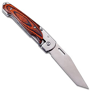 EZSMITH Framelock Knife Making Kit - Model FL007 - DIY Folding Knife Parts Kit - (w/Cocobolo Dymondwood Handles) - (Gift Boxed) - USA Design - (by KnifeKits)