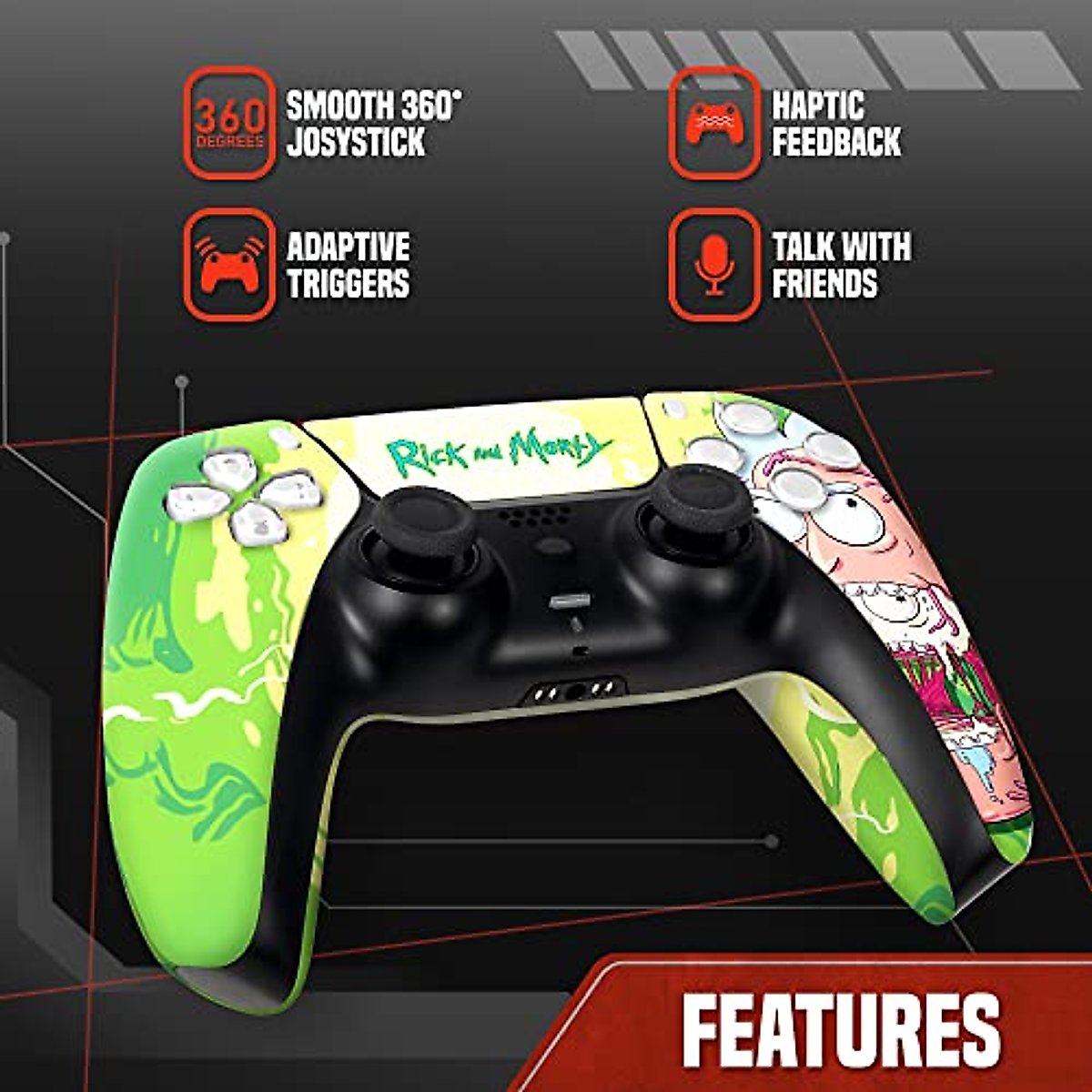 Dyeport Original PS-5 Controller compatible with Play-Station 5 Console | Custom PS-5 Wireless Controller | Printed in USA with Advanced HYDROGRAPHIC Technology (NOT JUST A SKIN or DECAL)