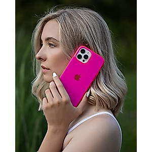 FELONY CASE - Neon Pink Crystal Clear Phone Case for iPhone 13 Pro Max, Compatible with MagSafe - 360° Shockproof Protective Cases Designed for Apple iPhone 13 Pro Max