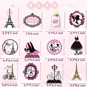 Paris Eiffel Tower Honeycomb Centerpieces Paris Themed Party Decorations Pink Paris Party Honeycomb Centerpieces for Girls Birthday Baby Shower Weddings Party Favor Supplies