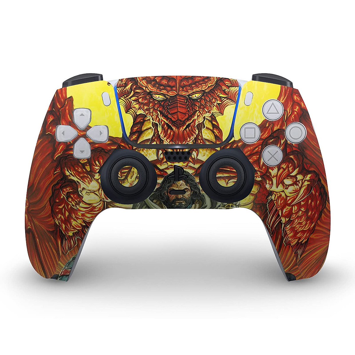 Head Case Designs Officially Licensed Ed Beard Jr Knight Templar Friendship Dragons Vinyl Faceplate Gaming Skin Decal Compatible With Sony PlayStation 5 PS5 Digital Console and DualSense Controller