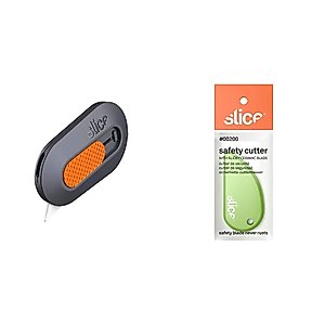 Slice 10515 Mini Box Cutter & Micro Ceramic Blade, Safety Cutter, Finger Friendly, Cuts Blister Packaging, Paper & Ideal for Outline Trims of Shapes or Coupons