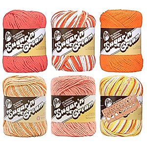 Lily Sugar 'n Cream Yarn Assortment - 100% Cotton (Creamsicle)