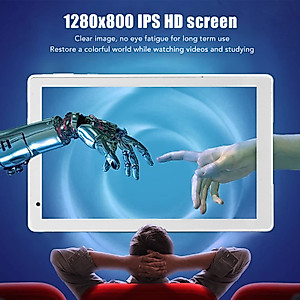 Tablet, 8 IPS Display 8.0 Tablet Dual Camera Octa-Core Processor 2GB RAM 32GB ROM Home (US Plug)