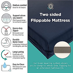 Western Road Sleeper Multi-Density Foam Truck Mattress, 80" x 42" x 5"