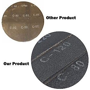 SCOTTCHEN Sanding Mesh 1/4 Sheet (12pcs) 5.5" x 4.5" for Palm Sanders Sheets 80 Grit