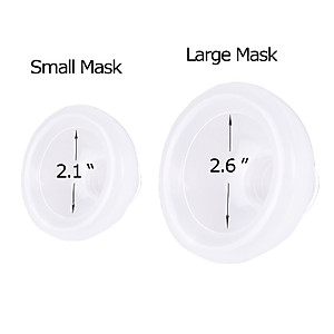 Free-Space Dog Inhaler Spacer,Specifically Designed for Dogs,with Round Shape Silicone Mask,Dog Aerosol Chamber Include 2 Mask for Best Fit(for Dog)