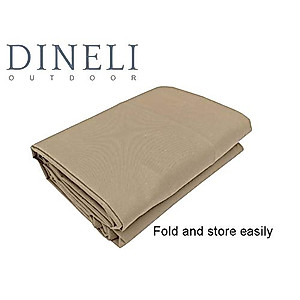 Dineli Outdoor Sectional Patio Sofa Covers Waterproof and Water Resistant 120＂L x 61＂W x 24.4＂H Heavy Duty 600D Rectangular Furniture Covers (Olive Green)