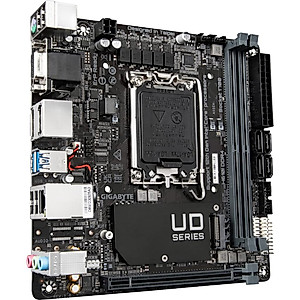 GIGABYTE H610I DDR4 (H610/ Intel LGA 1700/ Mini-ITX/ DDR4/ Single M.2/ PCIe 4.0/ USB 3.2 Gen1/ Intel GbE LAN Chip/Motherboard)