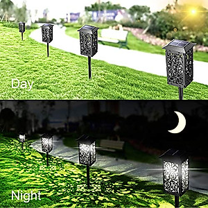 Kcvoanr Solar Garden Lights Solar Landscape Lights, IP65 Waterproof Solar Pathway Lights Outdoor, Step-Lights for Lawn, Patio, Yard, Garden, Walkway, 1 Pack & MAX 20 Lumens