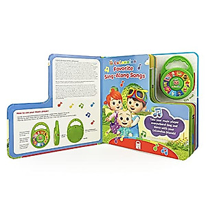 CoComelon Favorite Sing-Along Songs - Children's Deluxe Music Player Toy and Board Book Set, Ages 1-5
