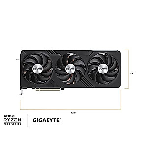 GIGABYTE Radeon RX 7900 XTX Gaming OC 24G Graphics Card, 3X WINDFORCE Fans, 24GB 384-bit GDDR6, GV-R79XTXGAMING OC-24GD Video Card