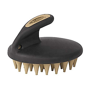 Weaver Leather Palm-Held Coarse Curry Comb, Black/Tan