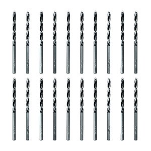 Sali 20PCS Brad Point Wood Drill Bit Set 1/8” Carbon Steel Wood Drill Bit Set for Hardwood, Plywood, Plastic Round Holes in All Types of Wood Perfect for DIY Woodworking Carving Engraving Drilling