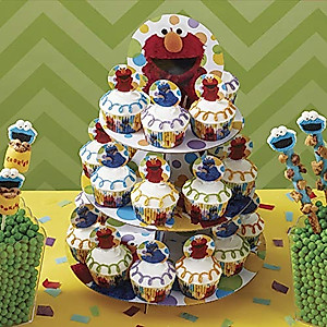 Wilton Sesame Street Cupcake Tower, Multicolor