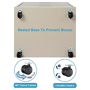 Salfanre Filing Cabinet 5 Drawer, Mobile Wood File Cabinet, Office Drawers, Under Desk Filing Cabinet, Office Storage Cabinet, Grey