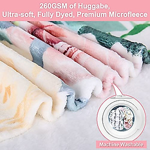 Mom Gifts from Daughter, Mothers Gift Blanket, Mom Birthday Gifts from Daughter, 60" X 50" Pink Soft Flower Blanket for Mom, I Love You Mom Blanket from Son