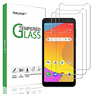 beukei (3 Pack) Compatible for TCL Ion Z Screen Protector Tempered Glass, Touch Sensitive,Case Friendly, 9H Hardness