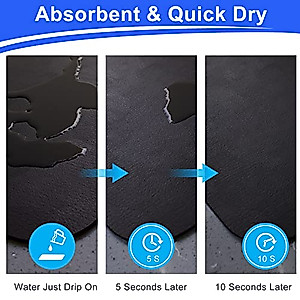 FUMAX Coffee Mat, 16”x32” Large Coffee Maker Mat for Countertop, Absorbent & Hide Coffee Stains Coffee Bar Mat, Non-Slip Rubber Backed, Coffee Bar Accessories Fit Under Coffee Maker Machine