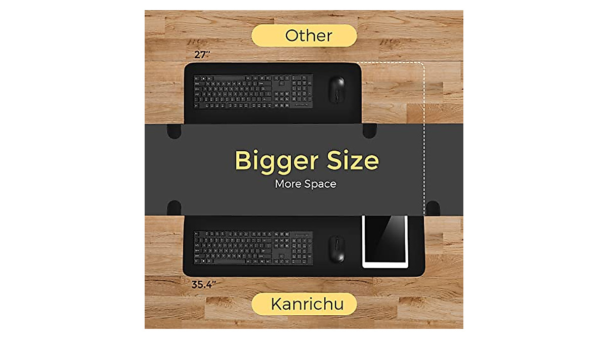 Kanrichu 36'' Adjustable Keyboard Tray for Ergonomic Work