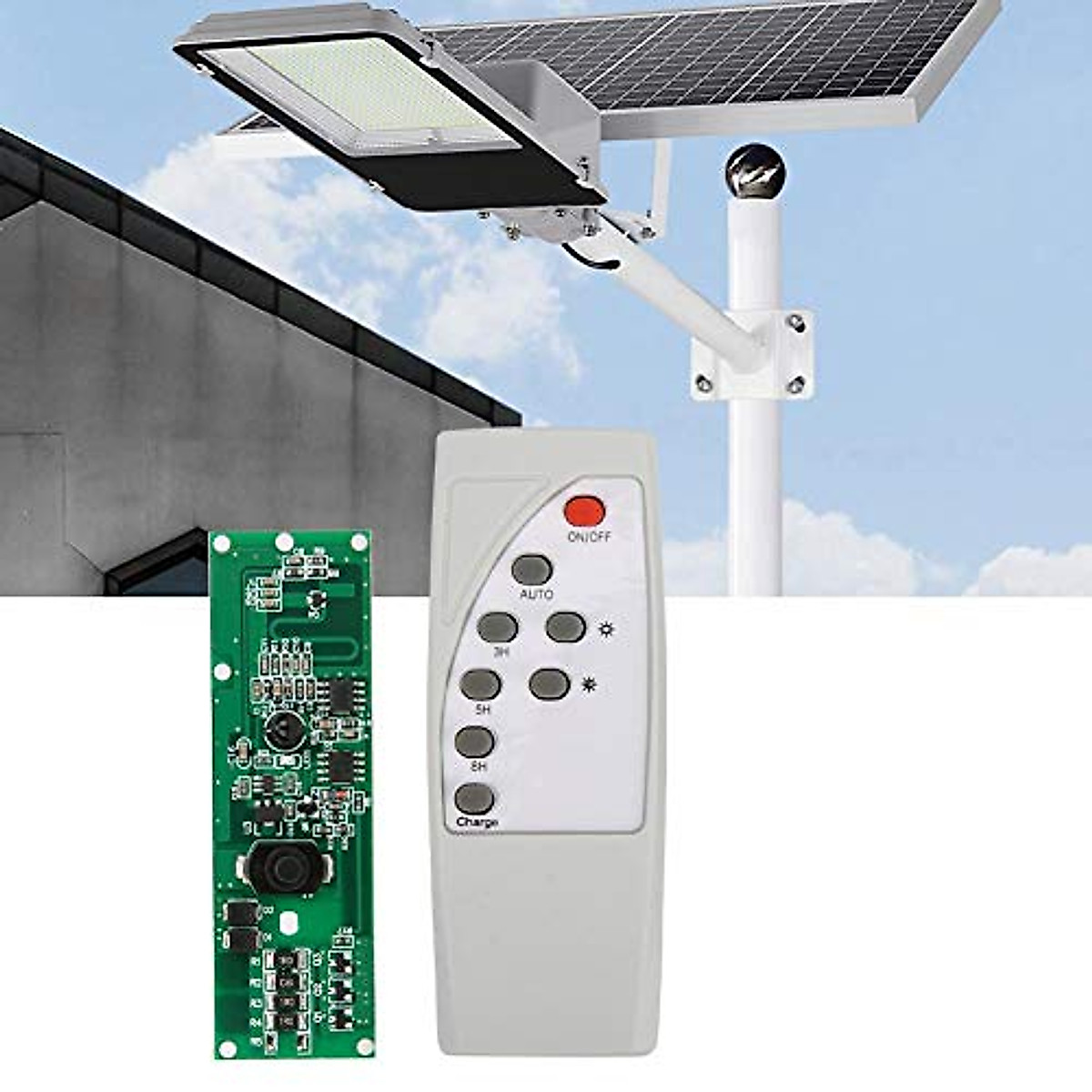 Solar Circuit Board, Light Controlled Radar Human Body Induction Solar Lamp Controller Module with Remote Control