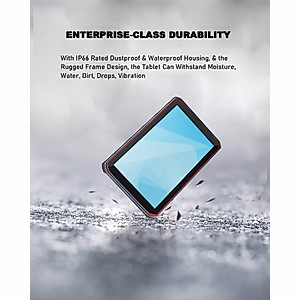 Vanquisher 8-inch Warehouse Tablet, Android 13 Rugged Tablet with Integrated Honeywell N6703 1D & 2D Bar Code Scanner Engine, WiFi & 4G LTE, for Enterprise Inventory & Logistics Tracking