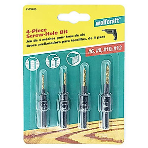Wolcraft Screw Setter Set with Tapered Drill Bits