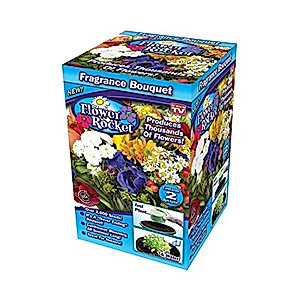 Fragrance Bouquet Flower Rocket Seed Disc - Concentrated Flower Planting Gardener Indoor Outdoor Kit - by Garden Innovations