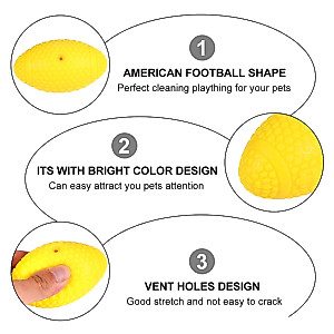 NUOBESTY Pet Ball Dog Ball Toys Pet Plaything Pet Toys for Dogs Rugby Ball Toy