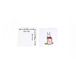 Blank Square Playing Cards (2.75" Square & Matte Finish) 200 Blank Cards, Flash Cards, Board Game Cards, Study Guide & Note Cards