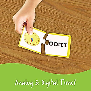 Learning Resources Time Activity Set - 41 Pieces, Ages 5+ Teaching Clocks for Kids, Telling Time, Homeschool Supplies, Kindergartner Learning Activities
