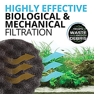 Fluval FX4/FX5/FX6 Bio-Foam, Replacement Aquarium Filter Media, 2-Pack, A239