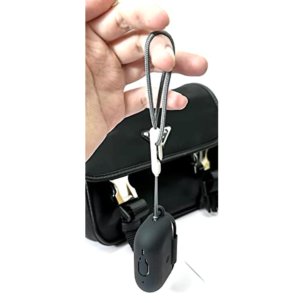 AirPods Pro 2 Case [Front LED Visible][Compatible with Magsafe and Wireless Charging] Shock Proof Protective Cover for Apple AirPods Pro 2nd Generation Case 2022 Released (Case Black+ Lanyard Gray)