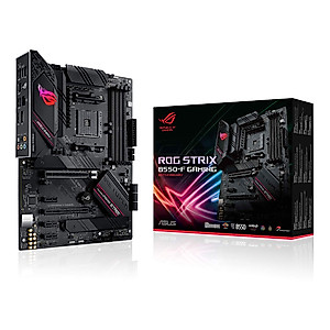 ASUS ROG Strix B550-F Gaming AMD AM4 Zen 3 Ryzen 5000 & 3rd Gen ATX Motherboard (PCIe 4.0, 2.5Gb LAN, BIOS Flashback, HDMI 2.1, Addressable 2 RGB Header and Aura Sync) (Renewed)