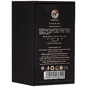 Swiss Arabian FANNAN, Eau de Parfum 80 mL from the SAWALEF Boutique Range | Unisex Mossy Woods Niche Release | Long Lasting with Intense Sillage | Cologne for Men and Perfume for Women Oud