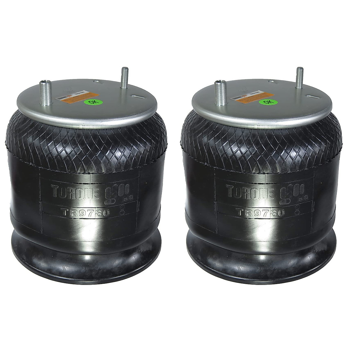 2 pack of TORQUE Air Spring Bag for Freightliner Trucks (Replaces Freightliner 16-13810-000, 1613810000, Firestone 9780, 8537, W01-358-9780, 1R12-189, 1R12-303) (2 x TR9780)