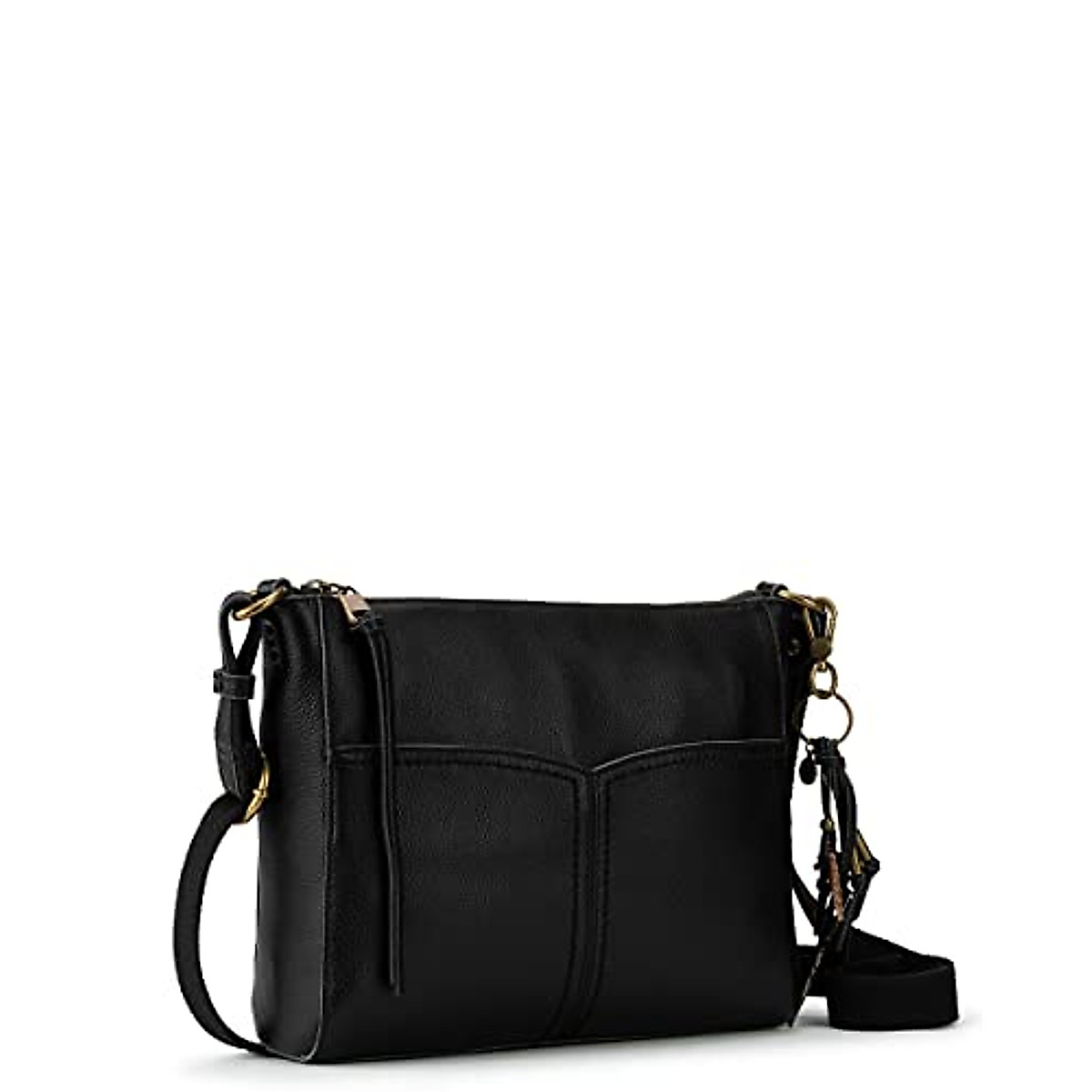 The Sak unisex adult Women's Alameda Leather Crossbody Handbag, Black, One Size US