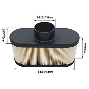 Air Filter 11013-0752 for Kawasaki FR651V FR691V FR730V FS481V FS541V FS600V FS651V FS691V FS730V Engine MIU12555 Bobcat 4164631 Lawn Mower Tractor with Pre Filter 11013-7046, pack of 2