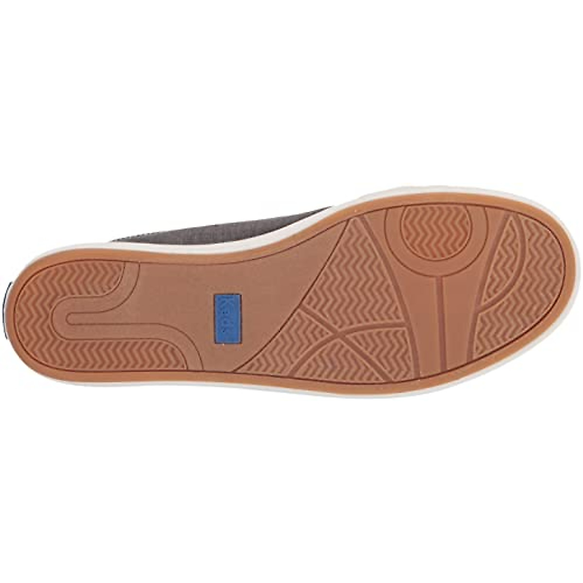 Keds Center 2 Lace Up, Sneaker Womens, Grey Cotton Slub, 7 Medium