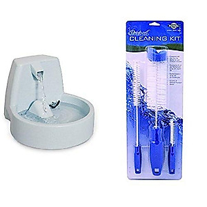 PetSafe Drinkwell Original Pet Fountain and PetSafe Drinkwell Pet Fountain Cleaning Kit Bundle