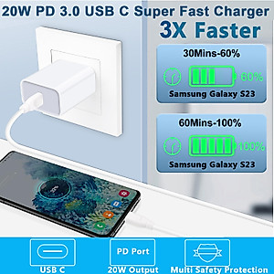 USB C Google Pixel 9 8 Fast Charger Block for Google Pixel 9a 9 Pro XL 8a 8 Pro 7a 7 6a 6 5a 5 4a 4 XL 3a 3,20W Fast Wall Charger Box PD Power Adapter for iPhone 16 15 14 13 12 11,Samsung S25 S24 S23