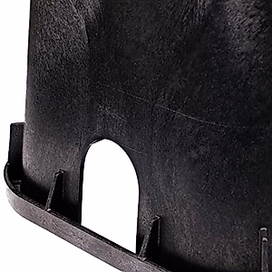 NDS 113BC1PK 14 in. X 19 in. Rectangular Standard Series Valve Box and Cover, 12 in. Height, Irrigation Control Valve Lettering, Black Box, Green Overlapping Cover, Black/Green