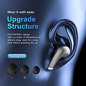 BLZK Wireless Earbuds TWS-78 [Upgraded Comfort] Immersive Bass Sound in-Ear Sports Wireless Headphones，True Wireless Bluetooth Earbuds 5.0 ，Noise Cancelling Earbuds with Microphone