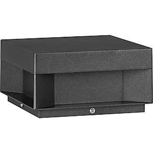 MVBT Outdoor Modern Post Light, 7.9" LED Column Pillar Lamp Fence Deck Cap Lights Waterproof Hard Wired Lantern 3000K Luxury Landscape Lighting for Patio Driveway Posts Garden Yard Decoration