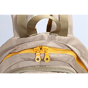 DORIS&JACKY UNISEX Campus Backpack Large Capacity Travel Casual Daypack For Women (Beige)