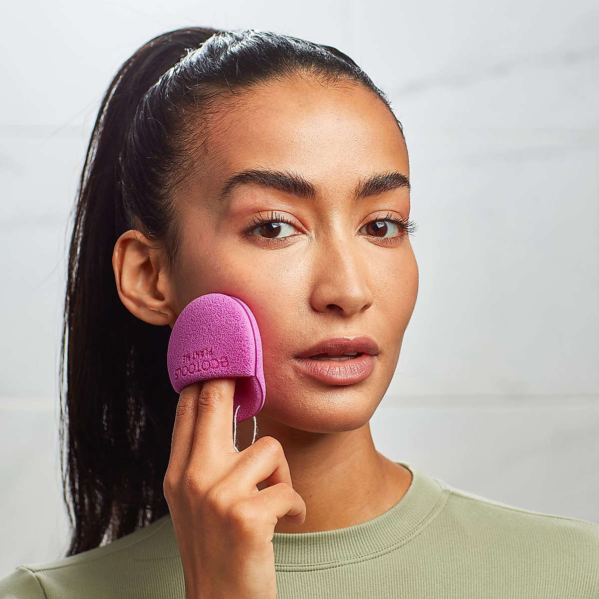 EcoTools Facial Cleansing Bioblender, Eco Friendly Compostable Face Sponge, for Facial Cleansers & Scrubs, Deep Cleansing & Exfoliating, Safe for Sensitive Skin, Cruelty Free & Vegan, 2 Count