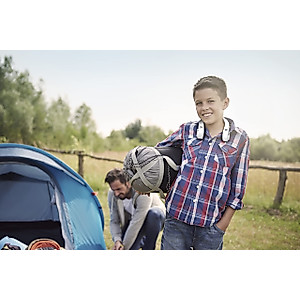 Northern Chill Portable Neck Air Cooler, Hands Free Fan, Headphone Design, 3000mAh USB Rechargeable Fan, Perfect for, Running, Camping, 3 Speed Modes, Compact, Portable, and Convenient (White)