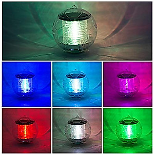 Solar Floating Pool Lights | Waterproof LED Solar Floating Lights | Pool Night Lamp for Garden, Backyard, Pool, Party Decor Miminu