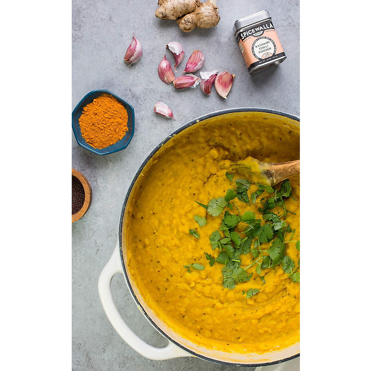 Lodge 6 Quart Enameled Cast Iron Dutch Oven with Lid – Dual Handles – Oven Safe up to 500° F or on Stovetop - Use to Marinate, Cook, Bake, Refrigerate and Serve – Oyster White